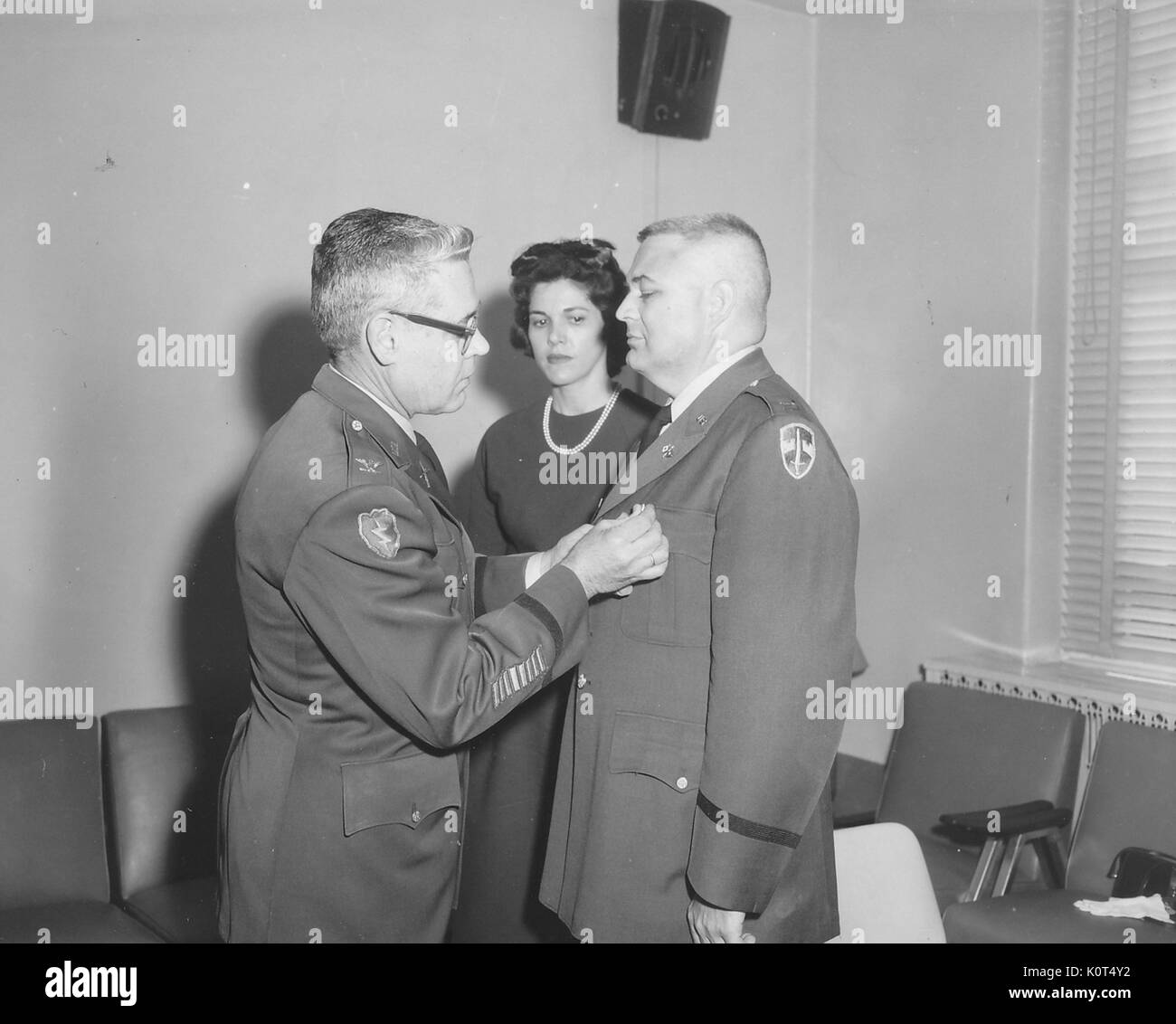 A photograph of an officer in the United States Army, 1st Signal ...