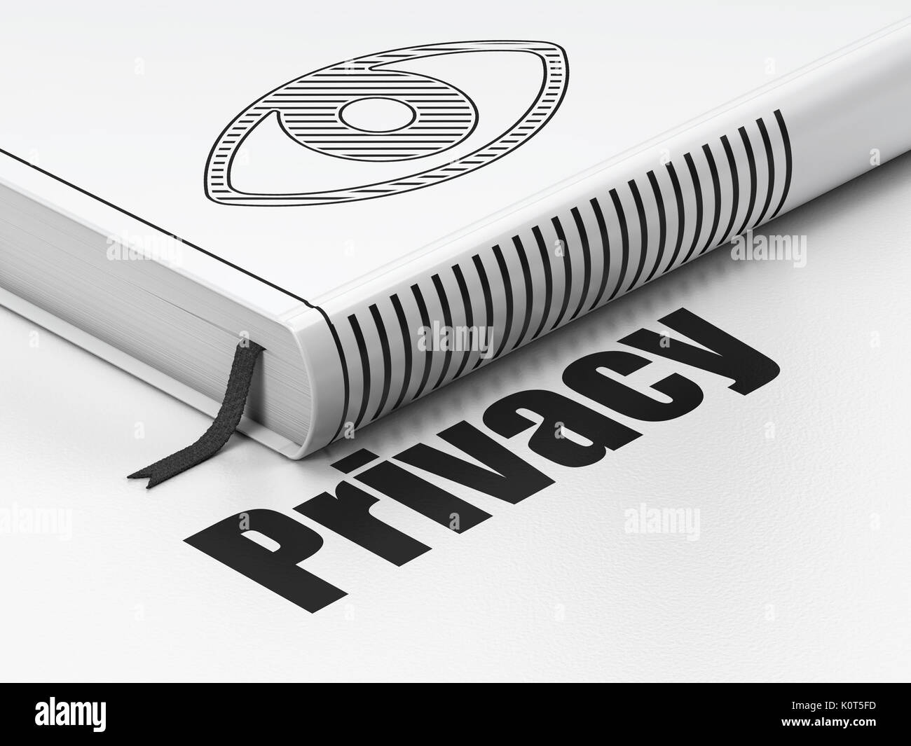 Security concept: book Eye, Privacy on white background Stock Photo - Alamy