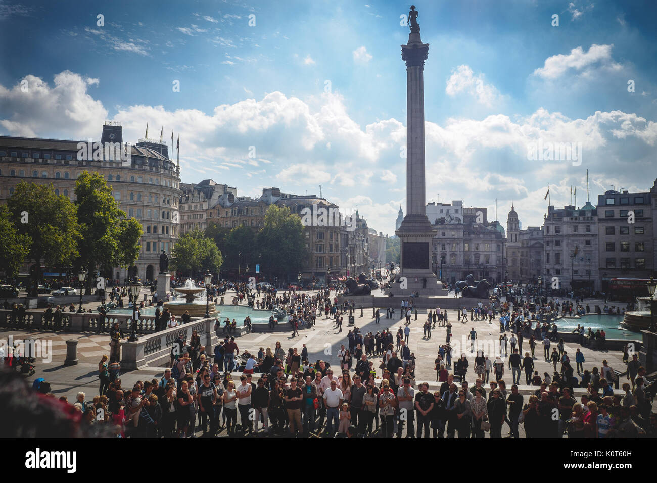 The famous trafalgar square hi-res stock photography and images - Alamy