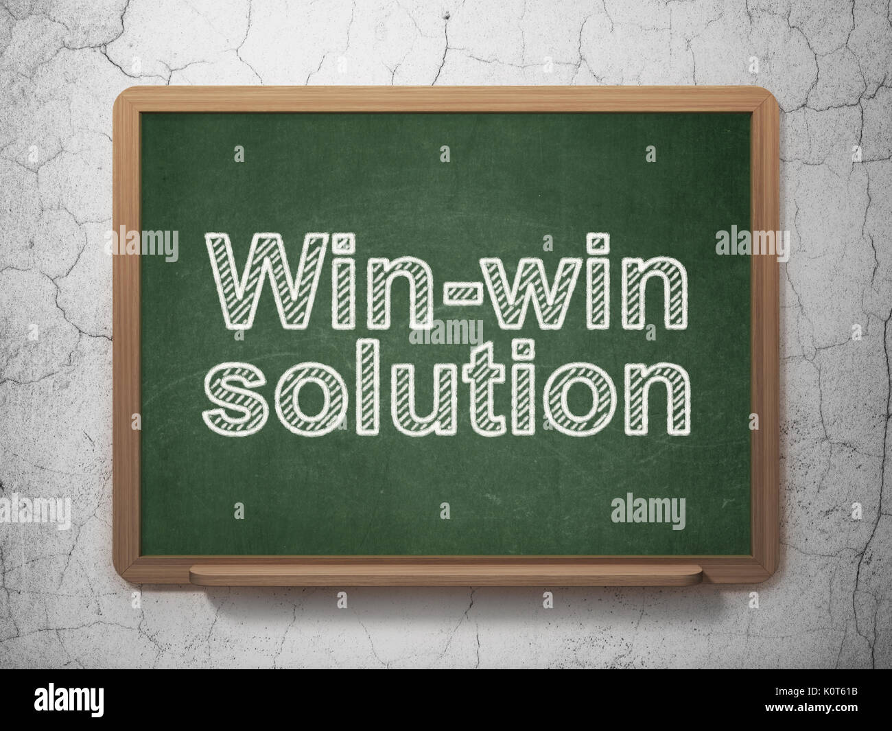 Business concept: Win-win Solution on chalkboard background Stock Photo ...