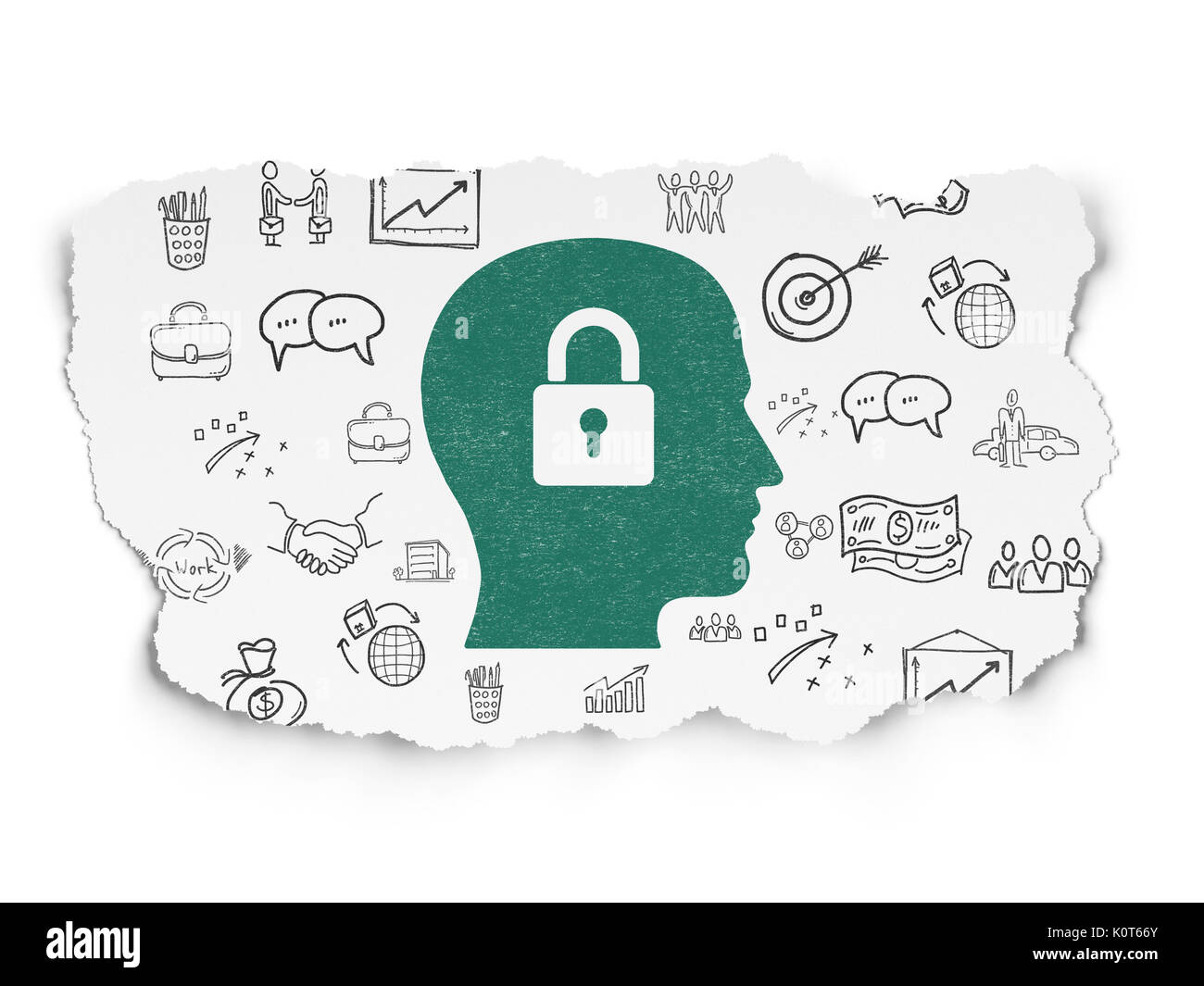 White paper head brain Cut Out Stock Images & Pictures - Alamy