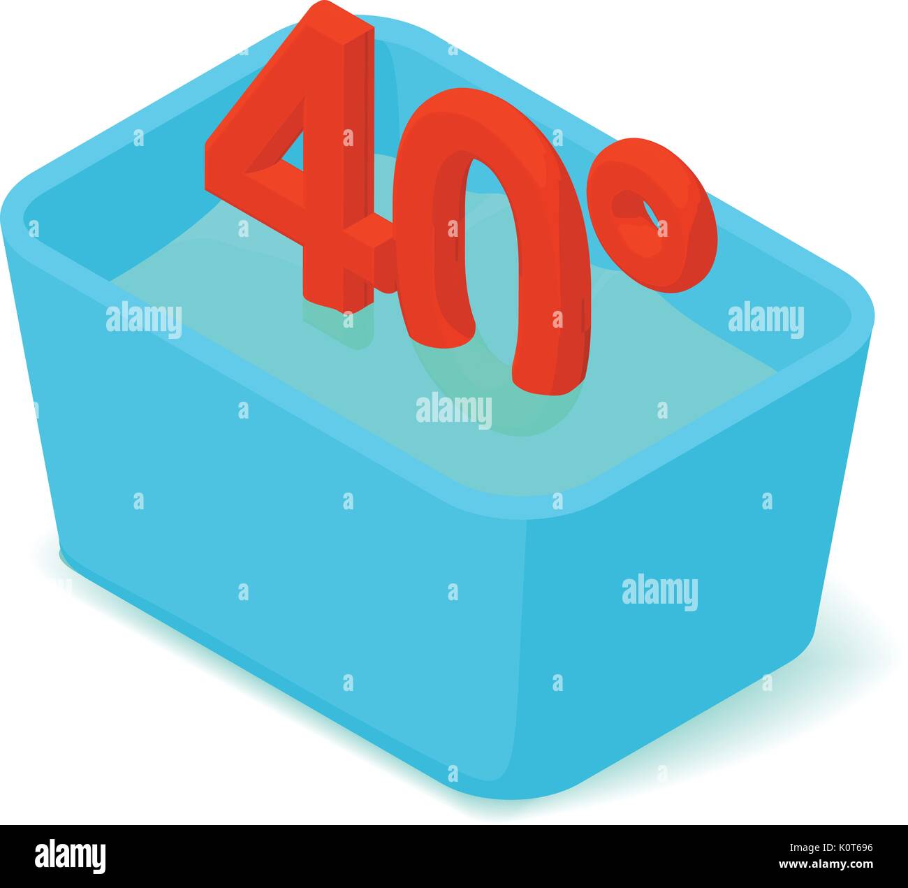 Basin 40 degrees icon, isometric 3d style Stock Vector Image & Art - Alamy