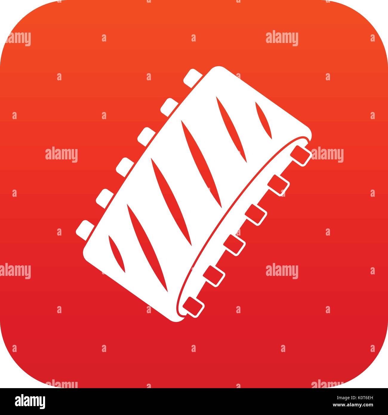 Pork rib meat icon digital red Stock Vector Image & Art - Alamy
