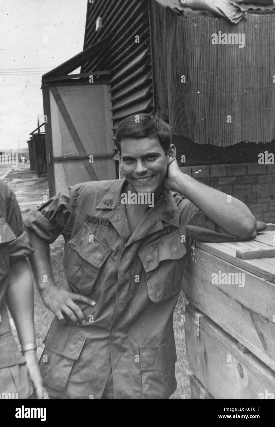 Leaning on hand Black and White Stock Photos & Images - Alamy