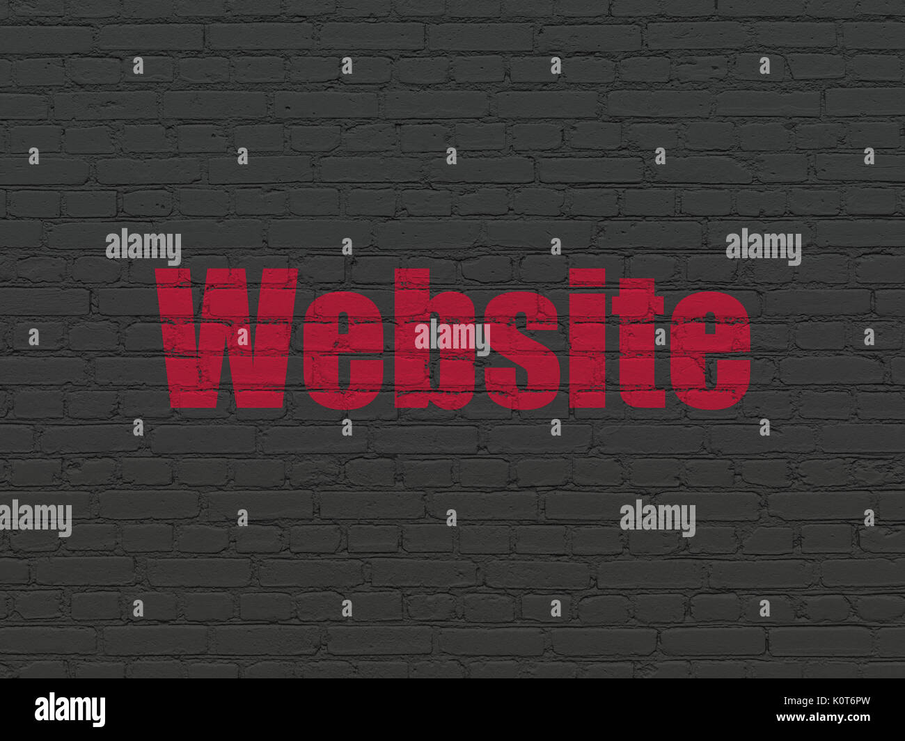Web development concept: Website on wall background Stock Photo - Alamy