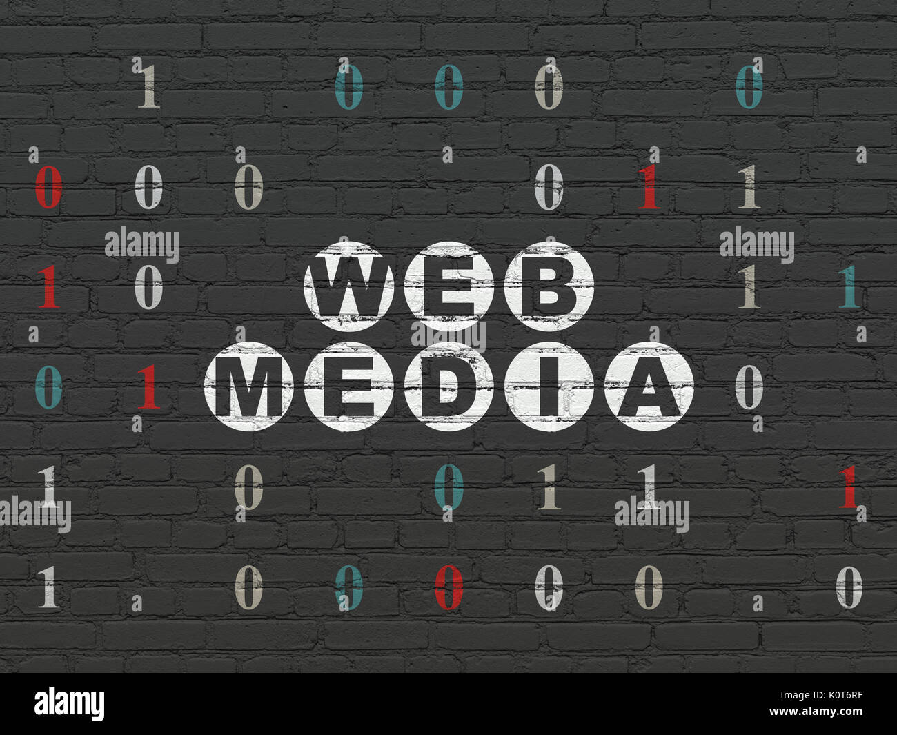 Web design concept: Web Media on wall background Stock Photo - Alamy