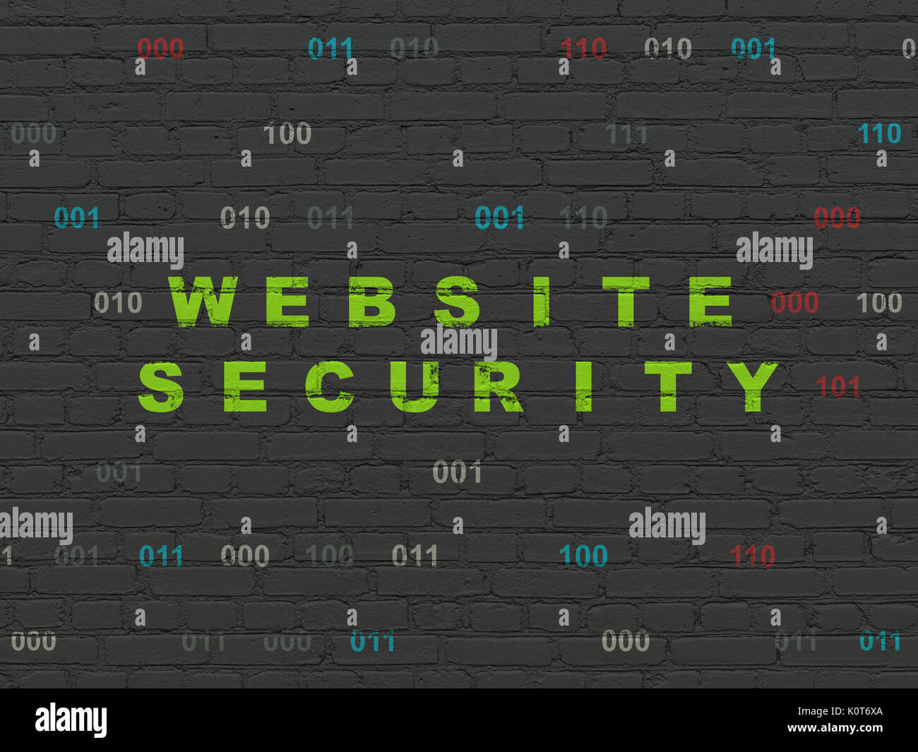Web design concept: Website Security on wall background Stock Photo - Alamy