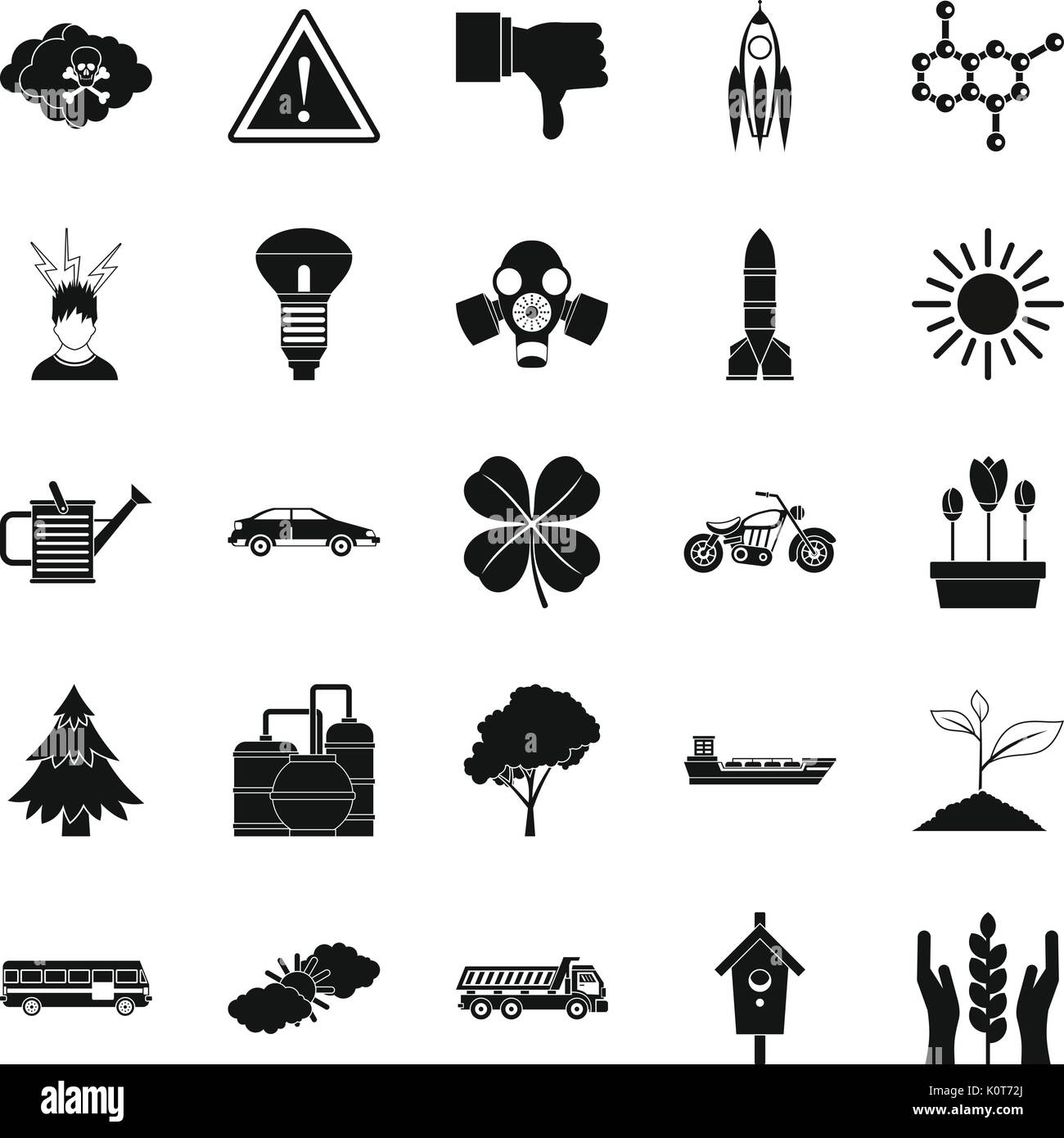 Thermal icons set, simple style Stock Vector Image & Art - Alamy