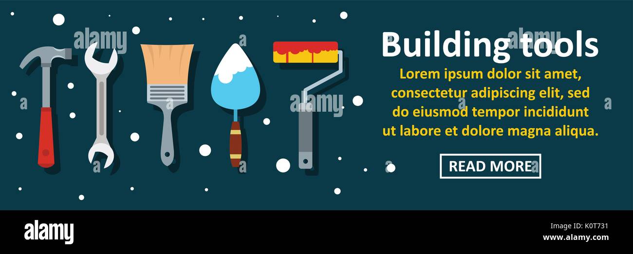 Building tools banner horizontal concept Stock Vector Image & Art - Alamy