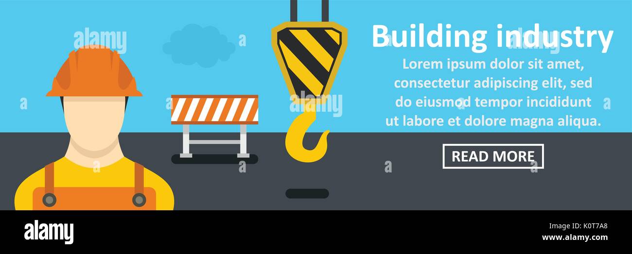 Building industry banner horizontal concept Stock Vector Image & Art ...