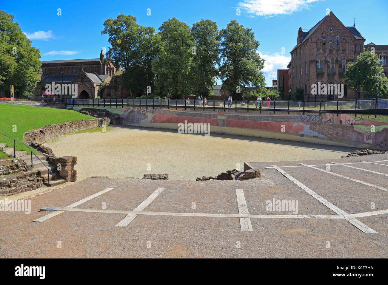Roman amphitheatre, Chester, Cheshire, England, UK Stock Photo - Alamy