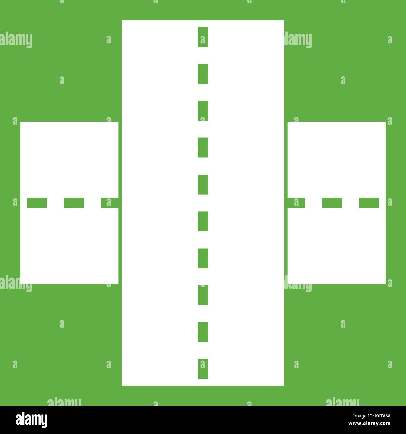 Two roads icon green Stock Vector Image & Art - Alamy