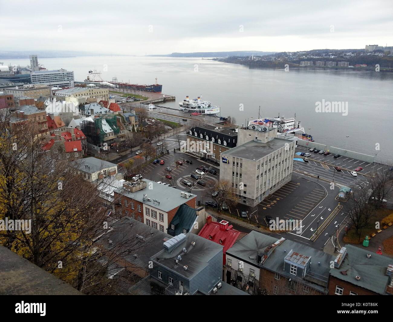 Old québec a historic neighborhood of quebec city canada hi-res stock ...
