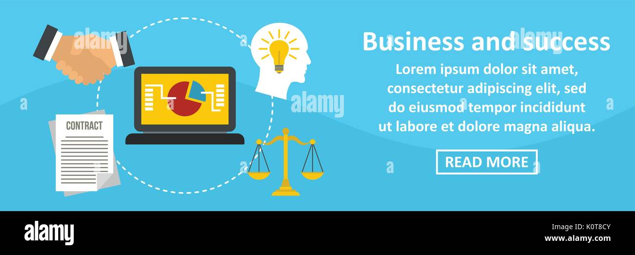 Business and success banner horizontal concept Stock Vector Image & Art ...