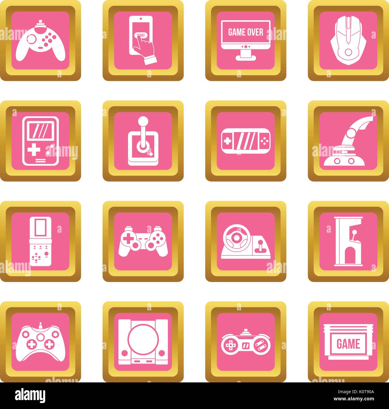 Pink joystick Stock Vector Images - Alamy