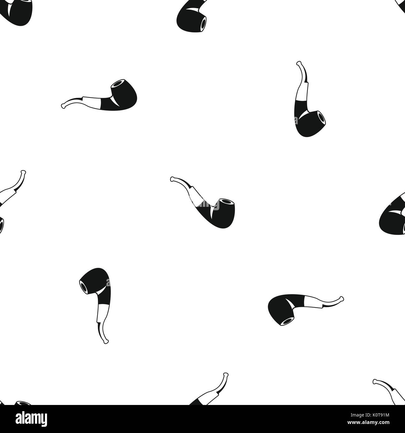 Smoking pipe pattern seamless black Stock Vector Image & Art - Alamy