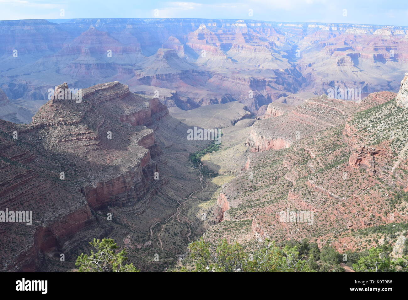 landscape of the Grand Canyon Showing the Path of the Colorado River ...