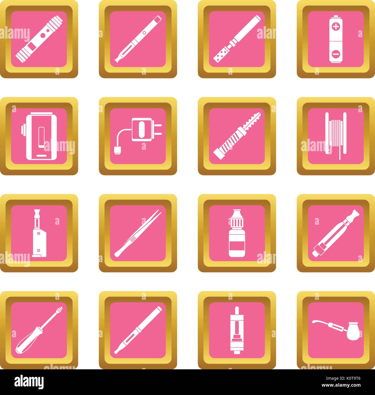 Pink vape Stock Vector Images - Alamy