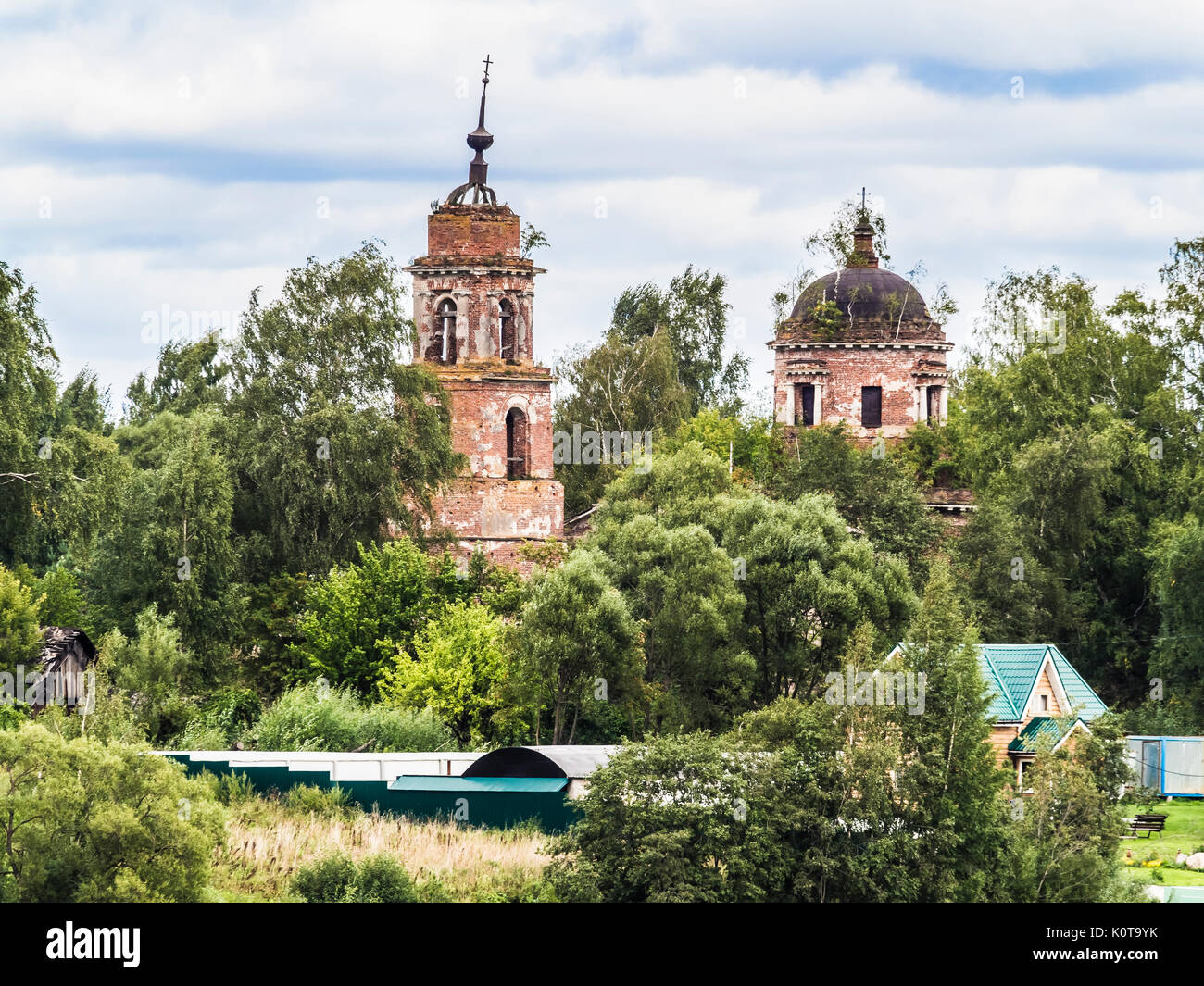 church ruins on Volga Baltic Waterway Russia Stock Photo - Alamy