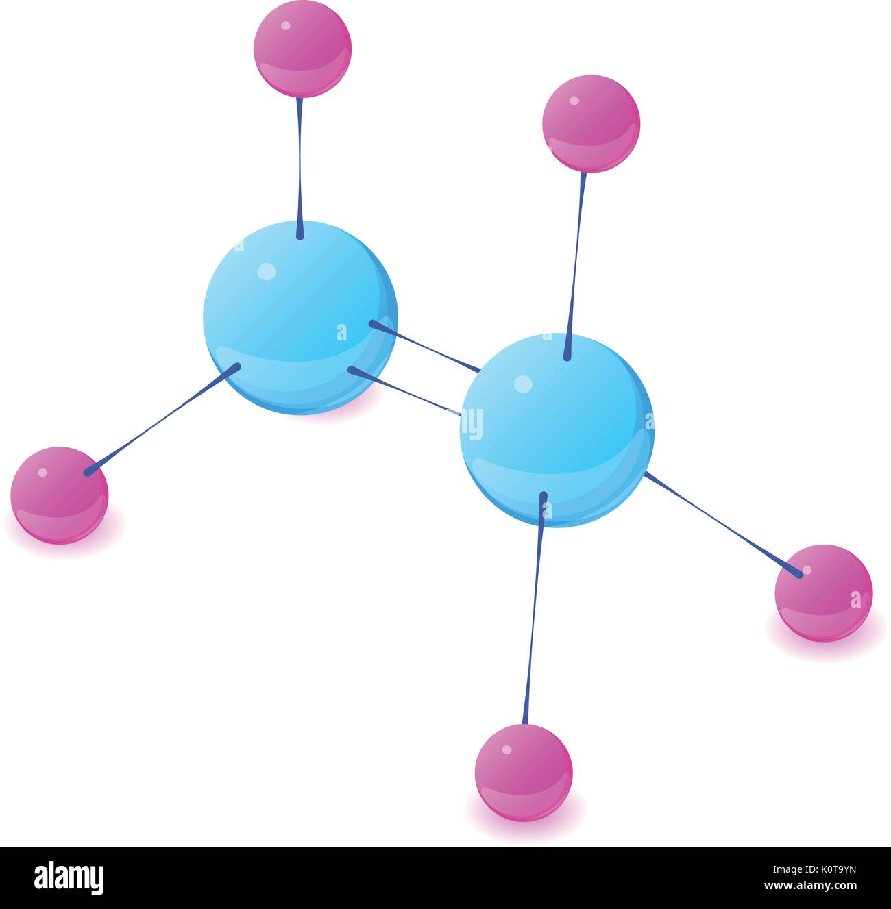 Electrons molecule icon, isometric 3d style Stock Vector Image & Art ...