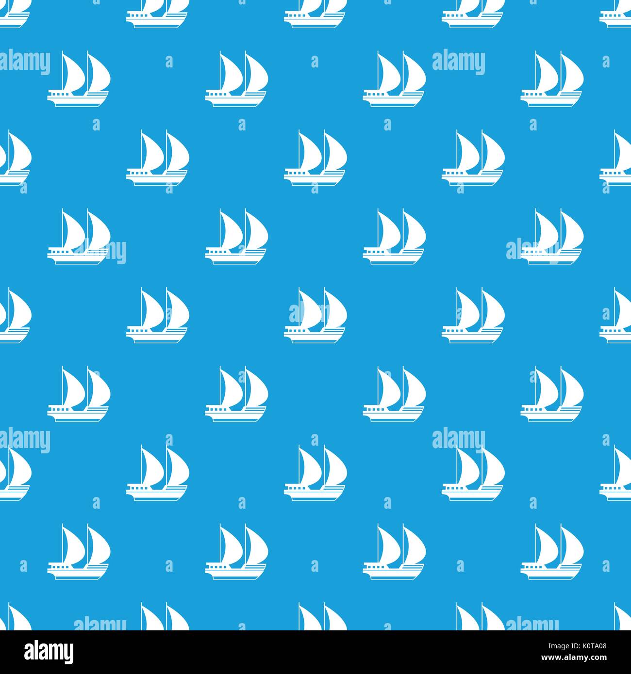 Big yacht pattern seamless blue Stock Vector Image & Art - Alamy