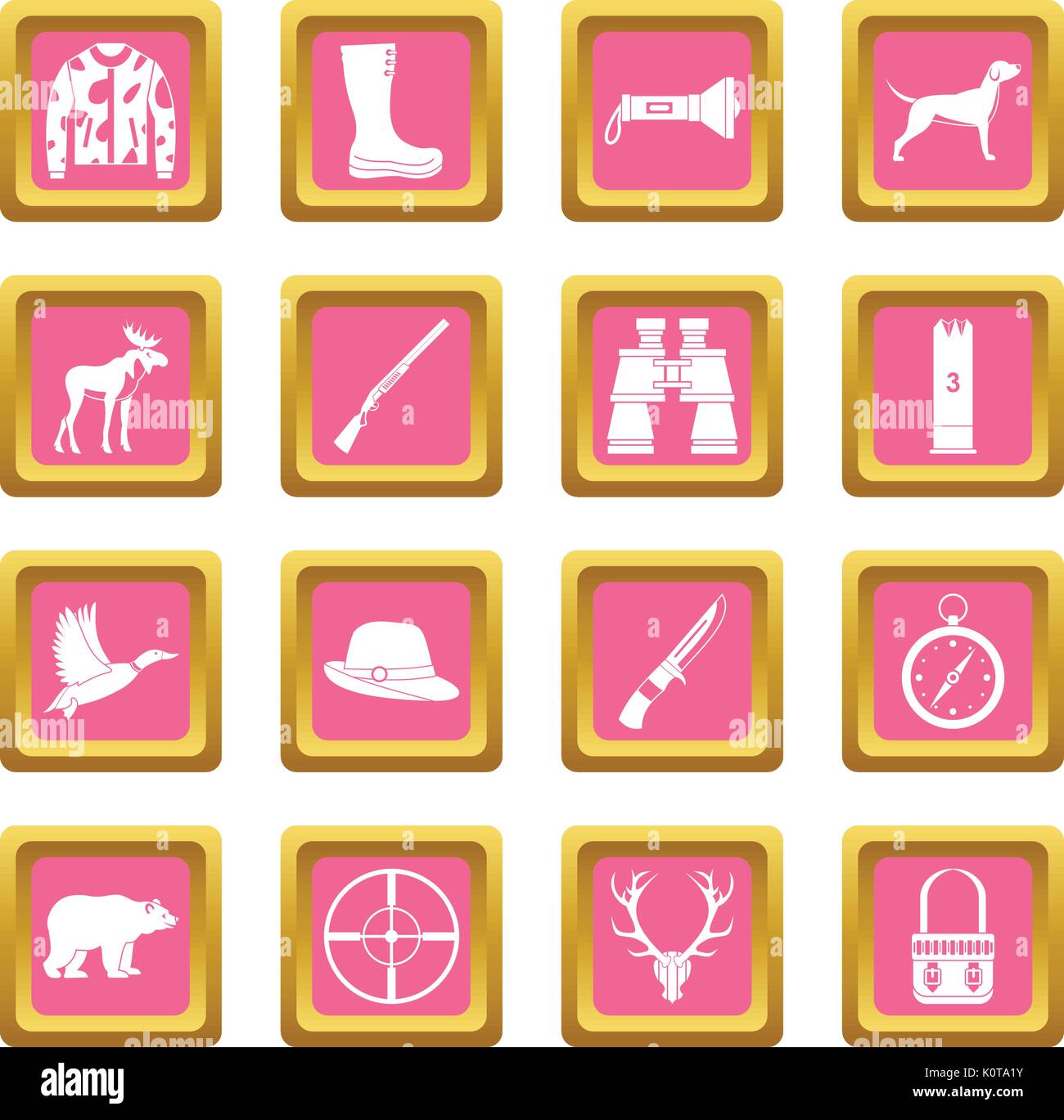 Seal hunting camp Stock Vector Images - Alamy