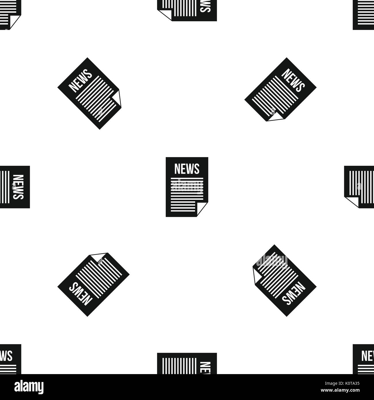 News newspaper pattern seamless black Stock Vector Image & Art - Alamy