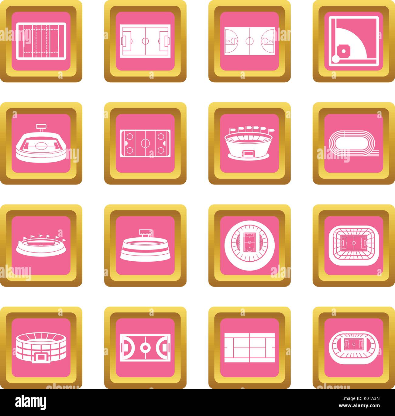 Pink soccer field Stock Vector Images - Alamy