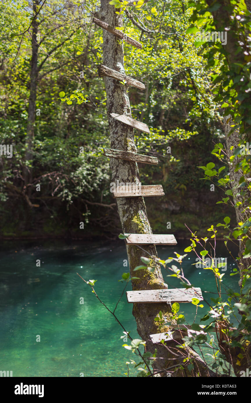 Wooden jump hi-res stock photography and images - Alamy