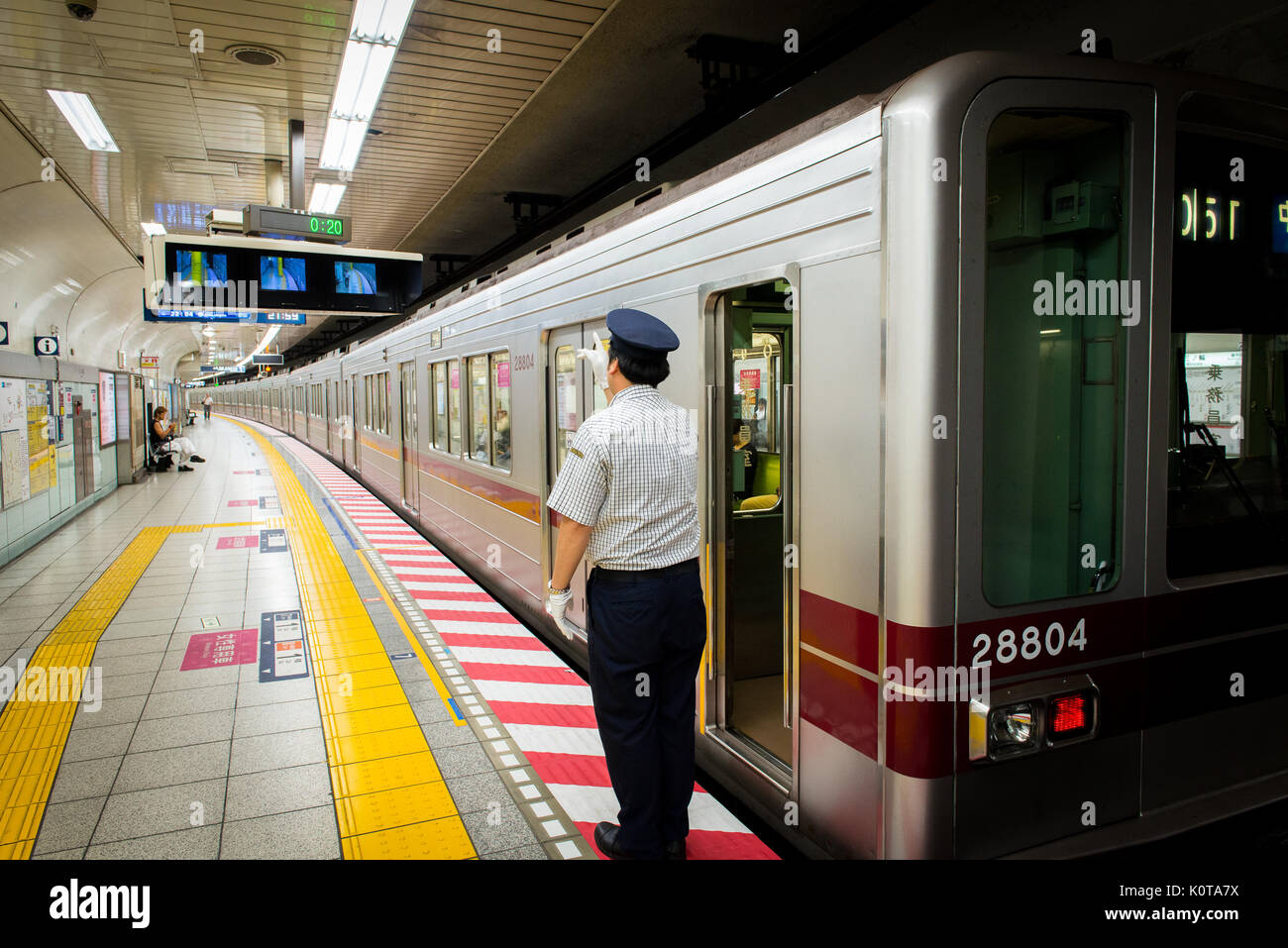 Conductor standing on platform hi-res stock photography and images - Alamy