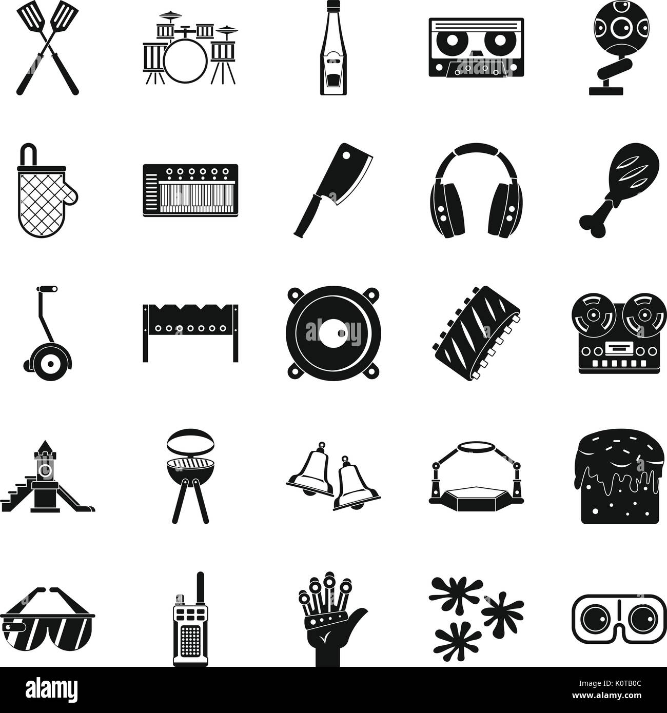 Sentiment icons set, simple style Stock Vector Image & Art - Alamy