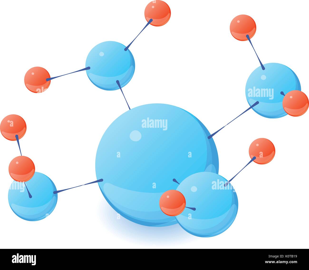 Complex molecule model Stock Vector Images - Alamy