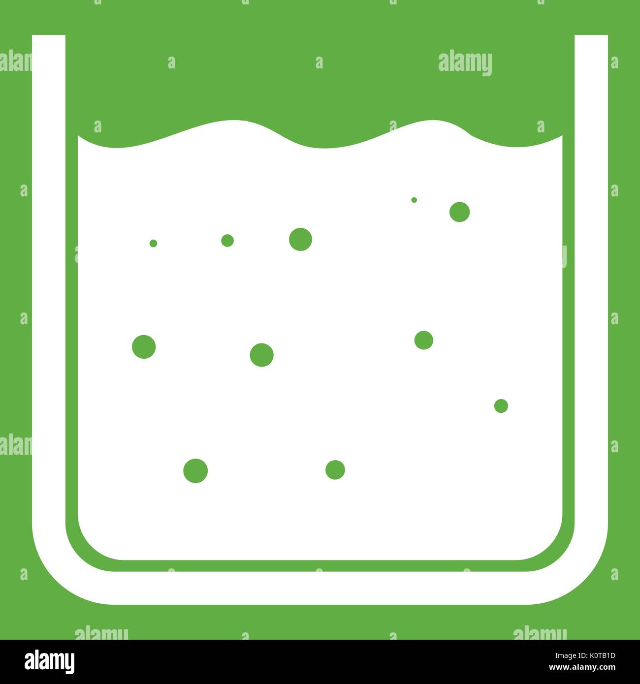 Beaker filled with liquid icon green Stock Vector Image & Art - Alamy