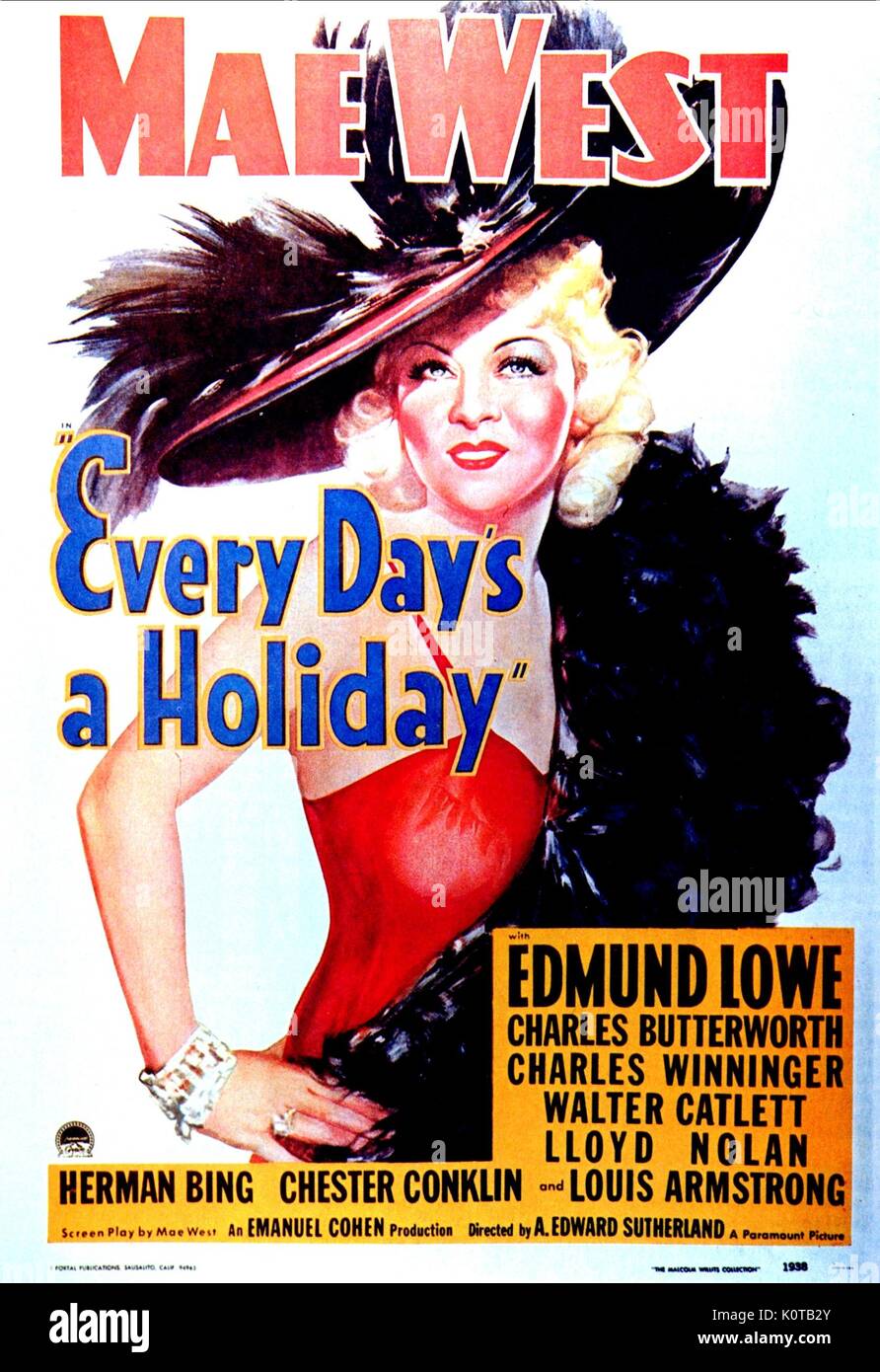 MAE WEST EVERY DAY'S A HOLIDAY (1937 Stock Photo - Alamy