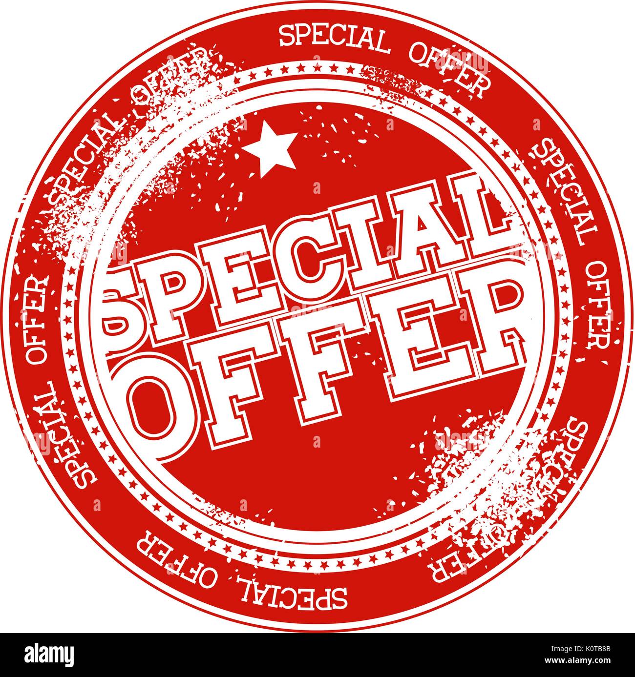 special offer grunge stamp isolated on white background Stock Vector ...