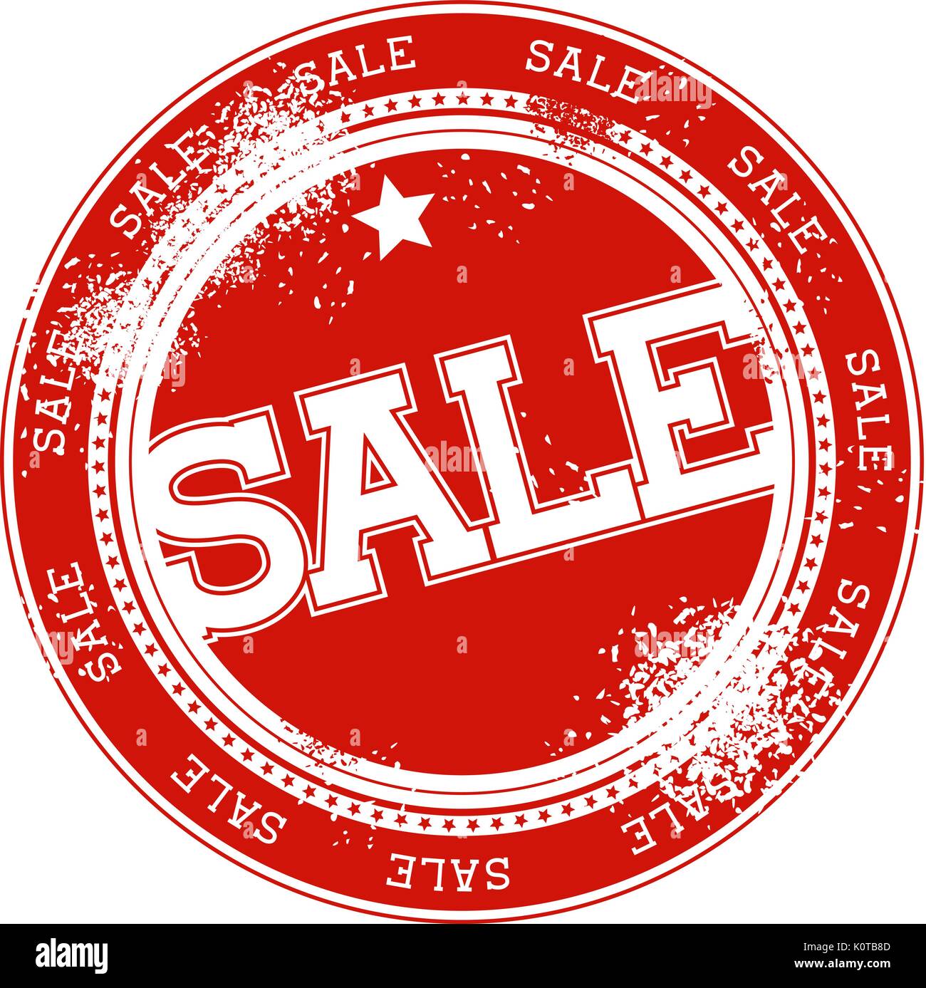 sale grunge stamp isolated on white background Stock Vector Image & Art ...