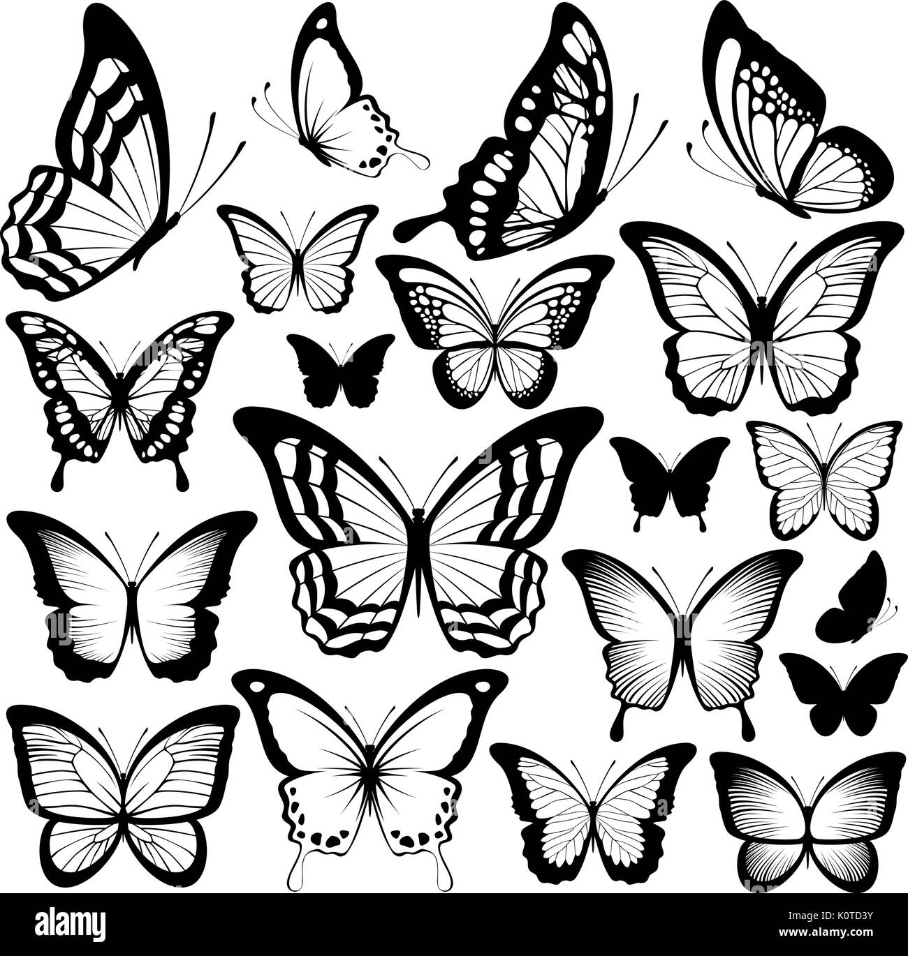 Black And White Butterfly Clip Art