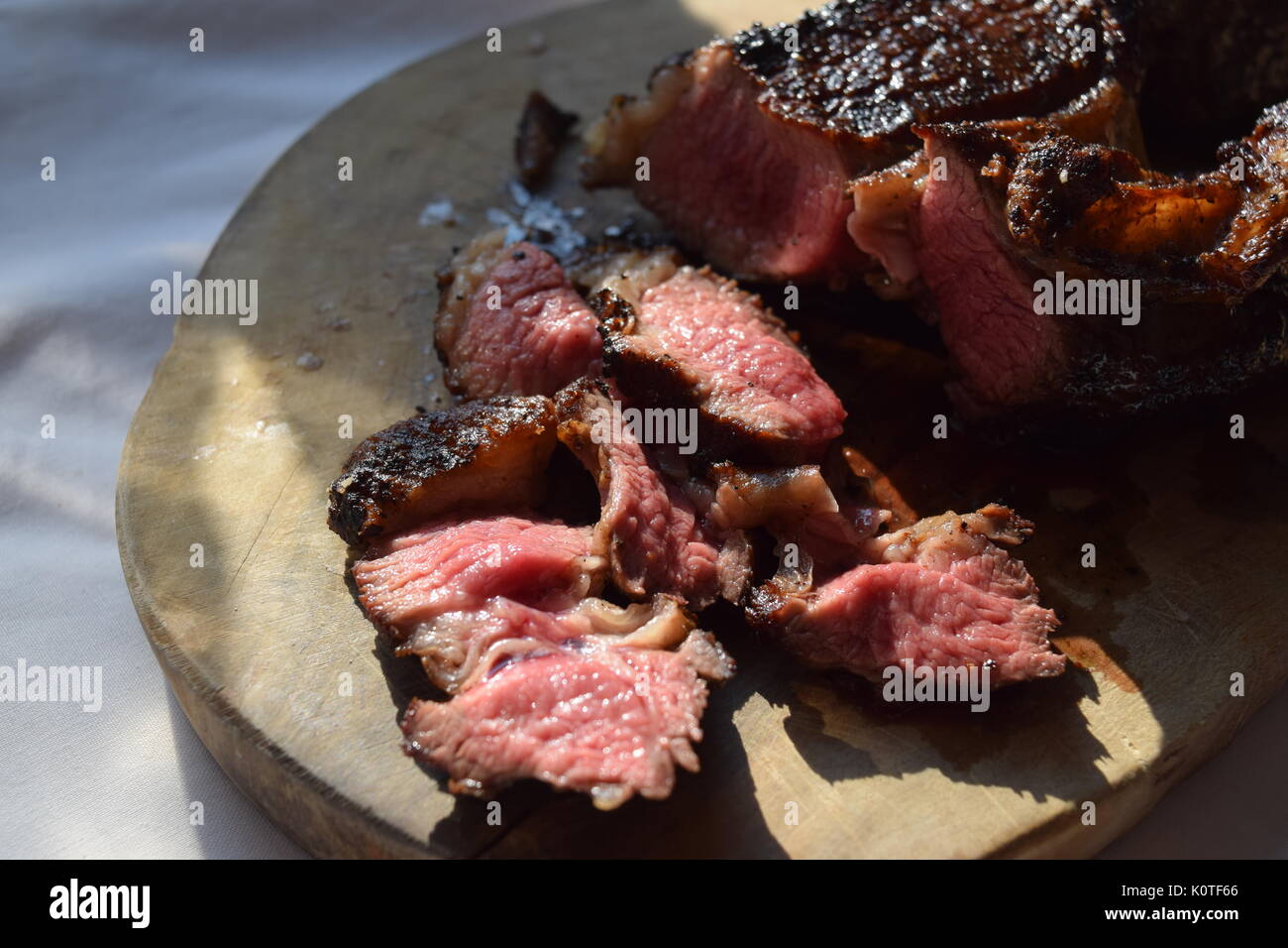 Close up of rare cooked meat Stock Photo - Alamy