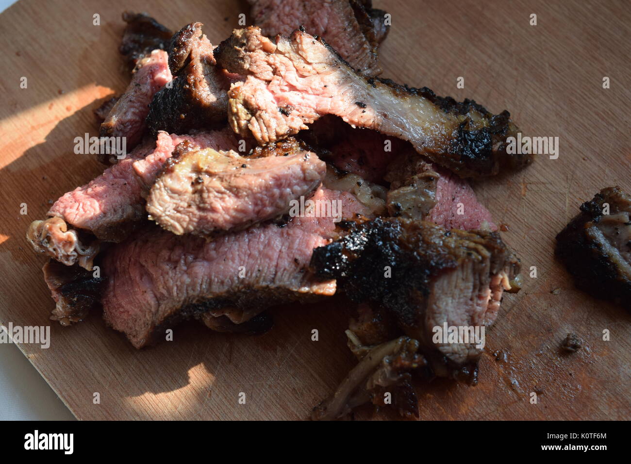Rare cooked meat Stock Photo - Alamy