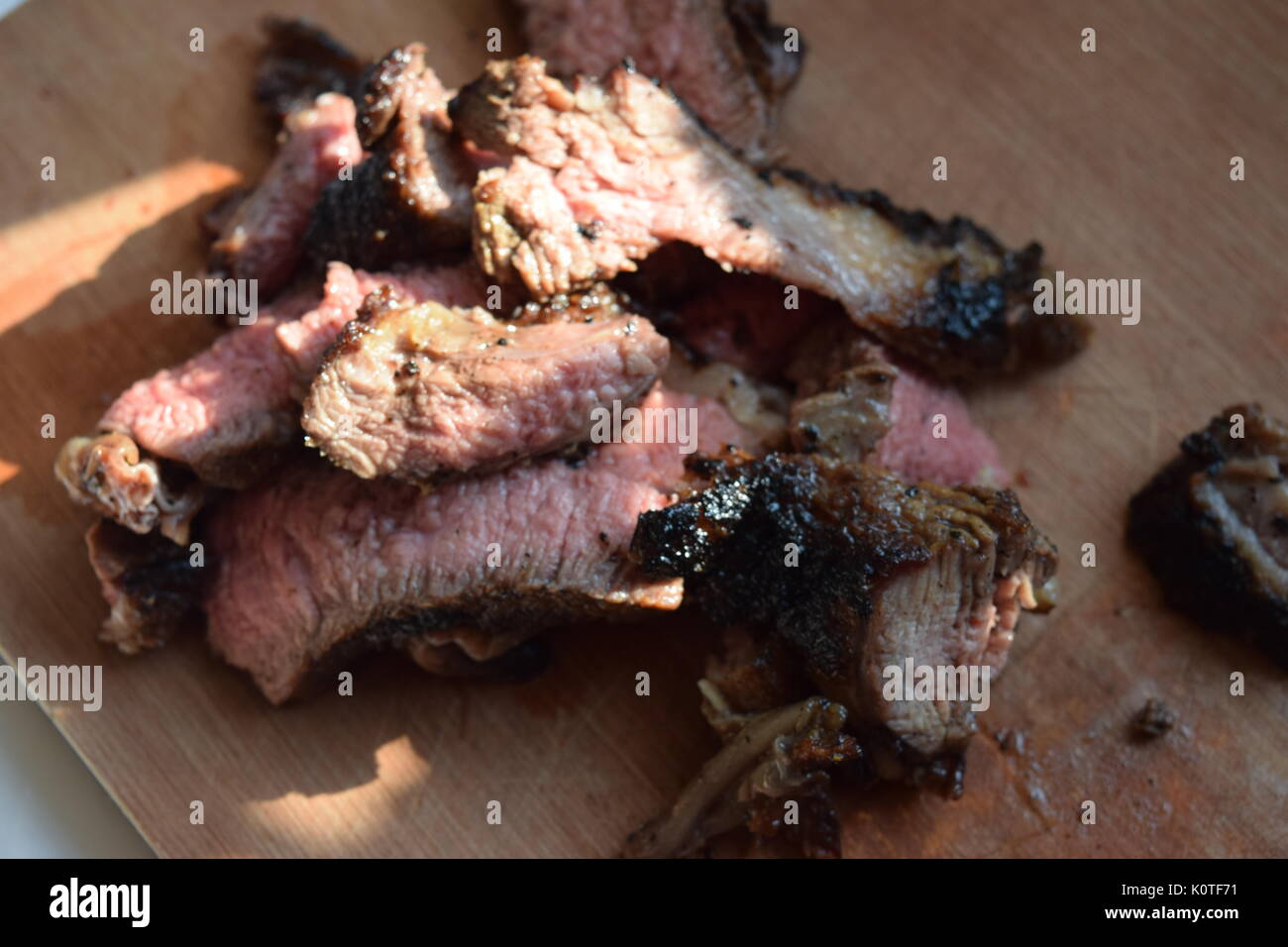 Rare cooked meat Stock Photo - Alamy