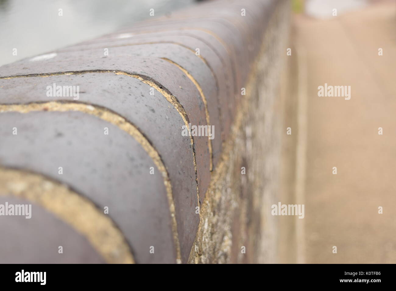 Side view of a brick ledge Stock Photo - Alamy