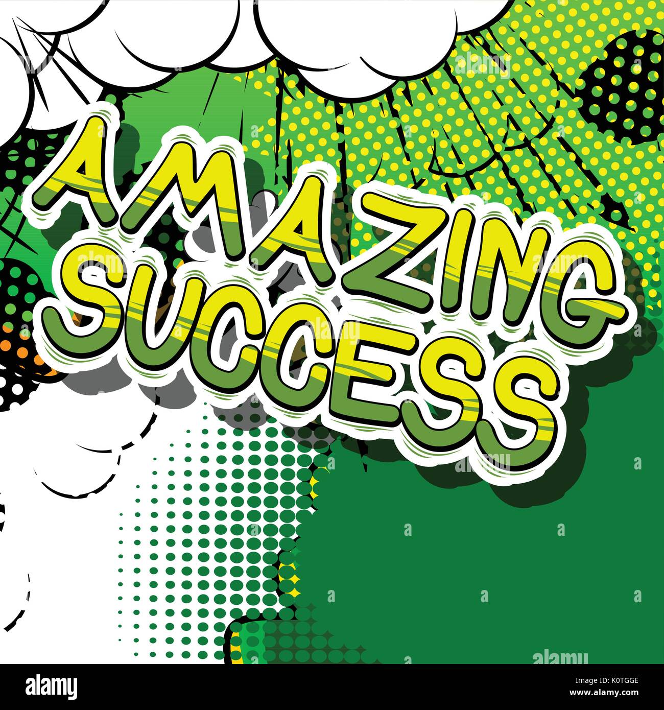 Amazing Success - Comic book word on abstract background Stock Vector ...
