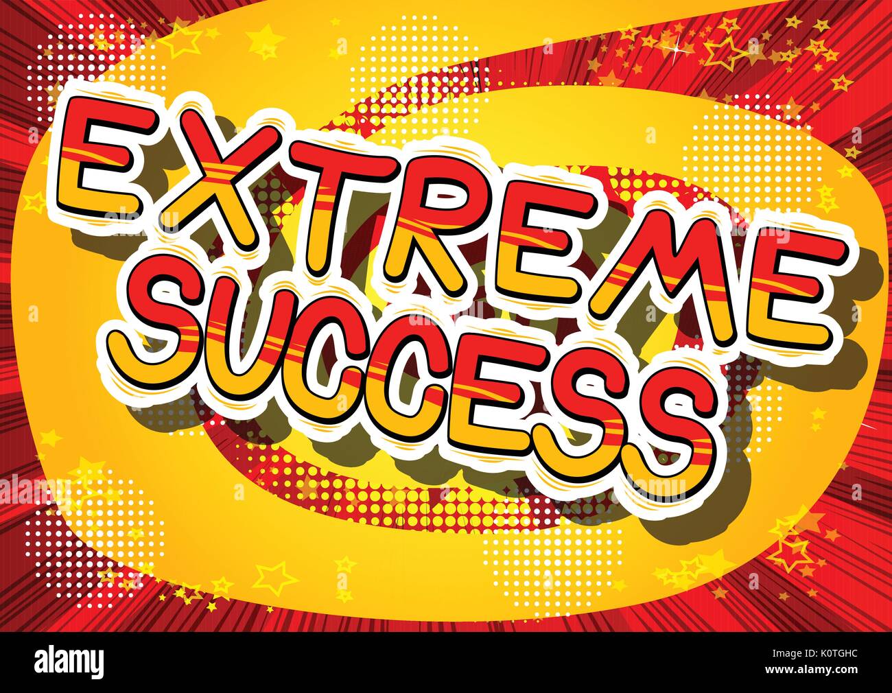Extreme Success - Comic book word on abstract background Stock Vector ...