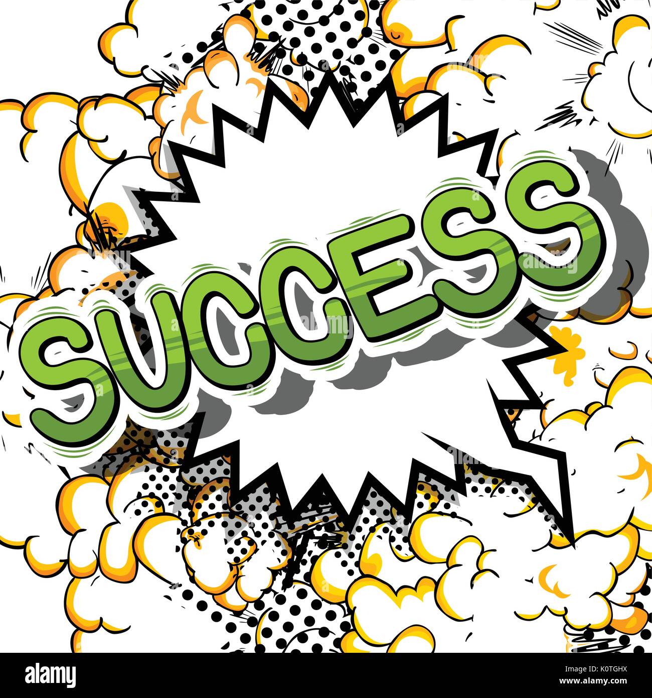 Success - Comic book word on abstract background Stock Vector Image ...