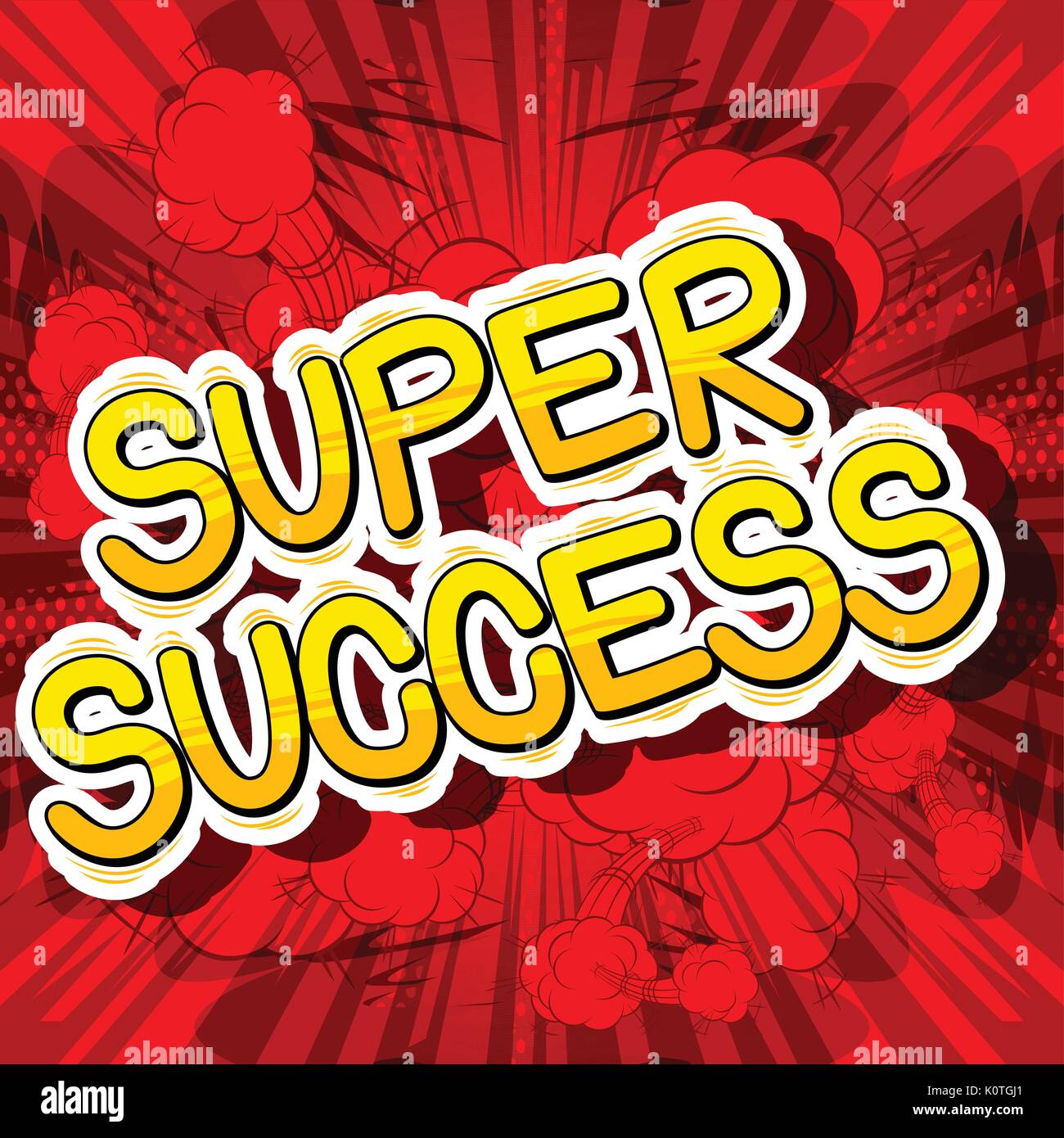 Super Success - Comic book word on abstract background Stock Vector ...