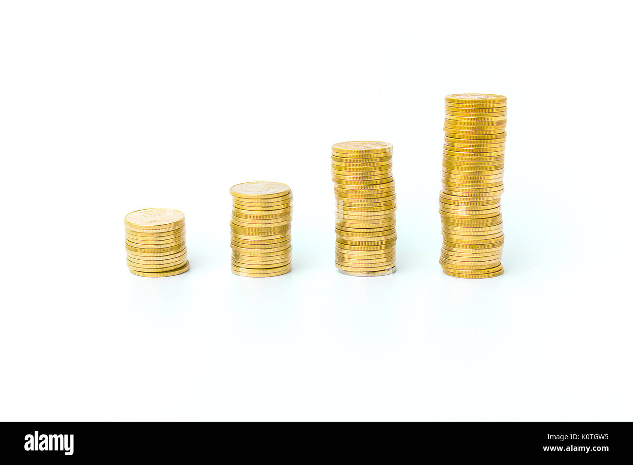 gold coin isolated on white background Stock Photo - Alamy