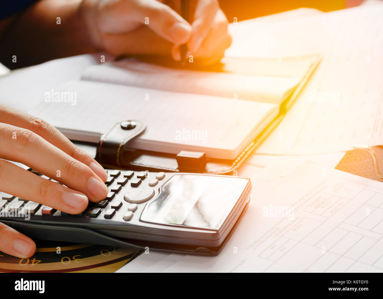 Balancing the Accounts Stock Photo - Alamy
