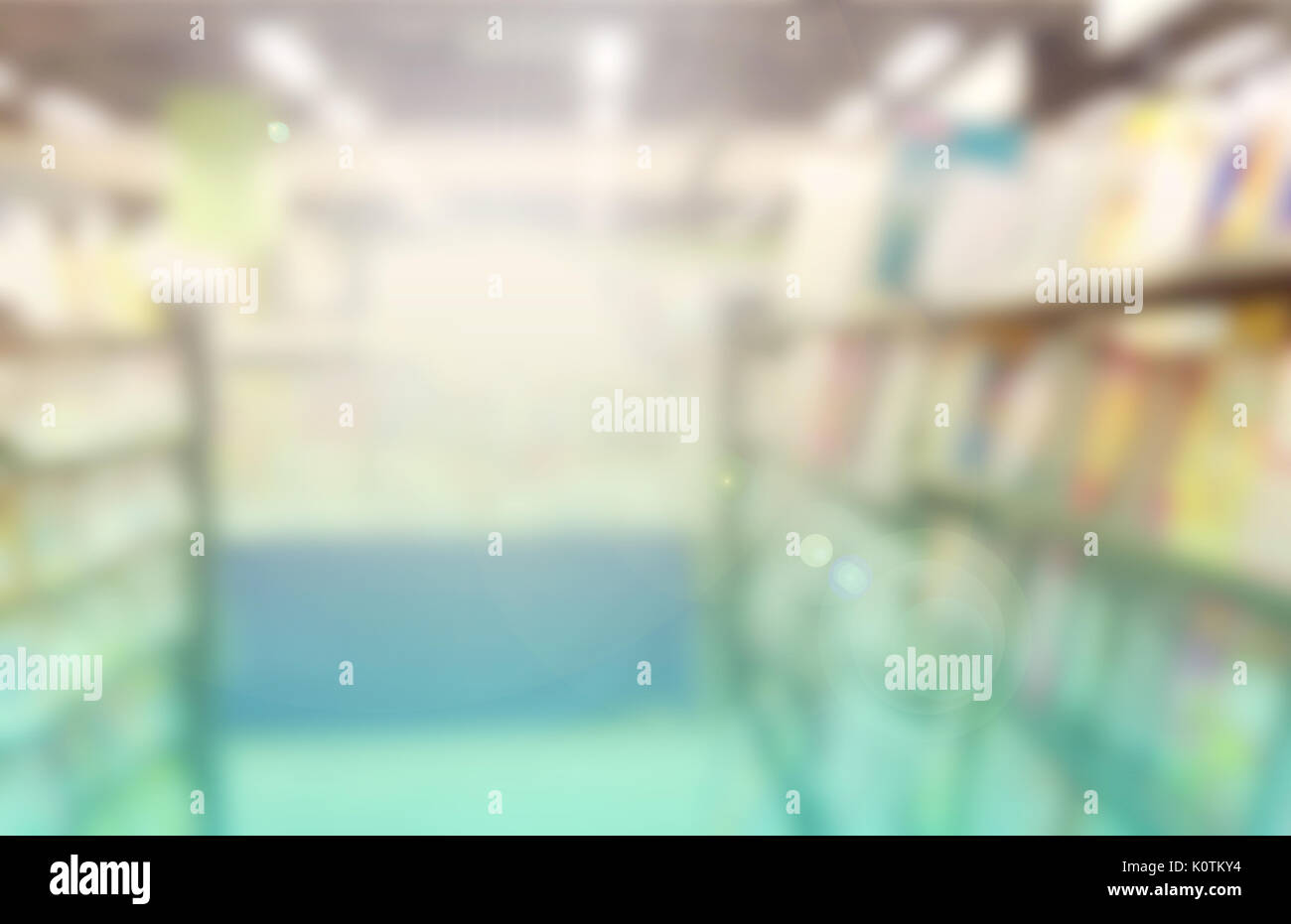 Blur abstract background of book on bookshelves in bookstore. Blurry ...