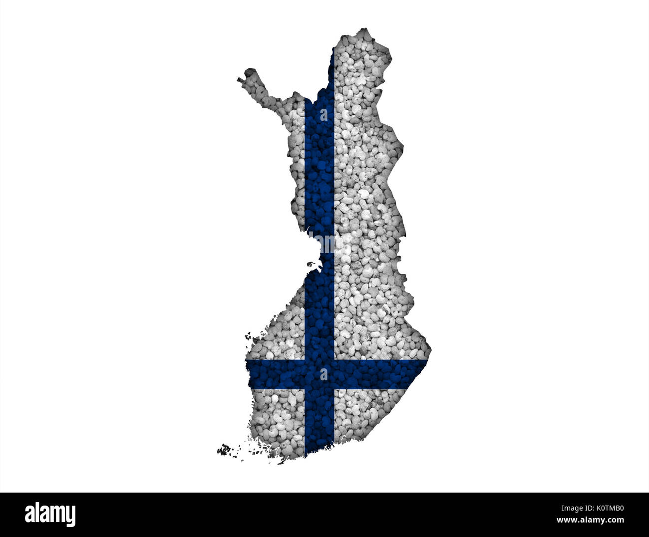 Map and flag of Finland Stock Photo - Alamy
