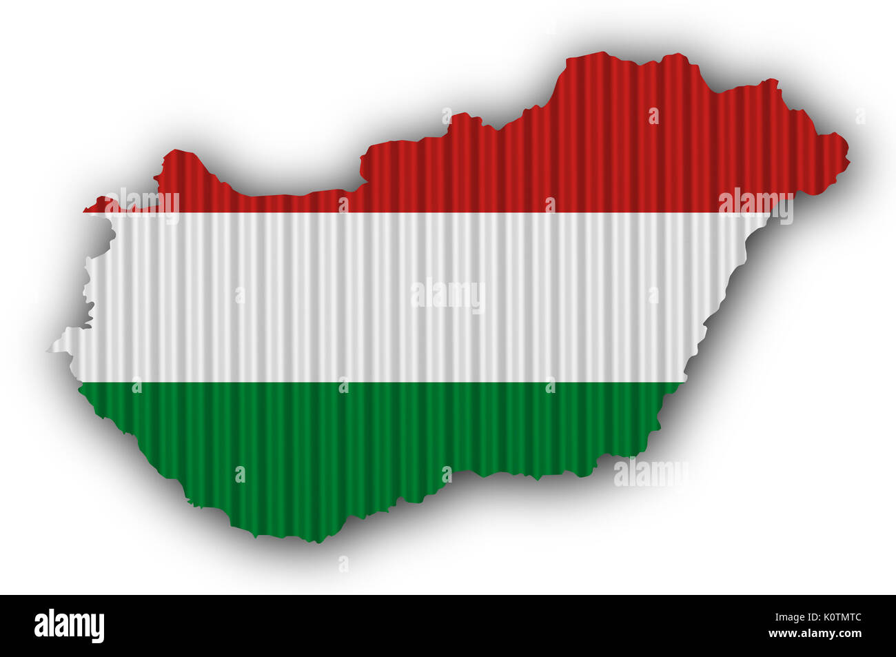 Textured map of Hungary in nice colors Stock Photo - Alamy